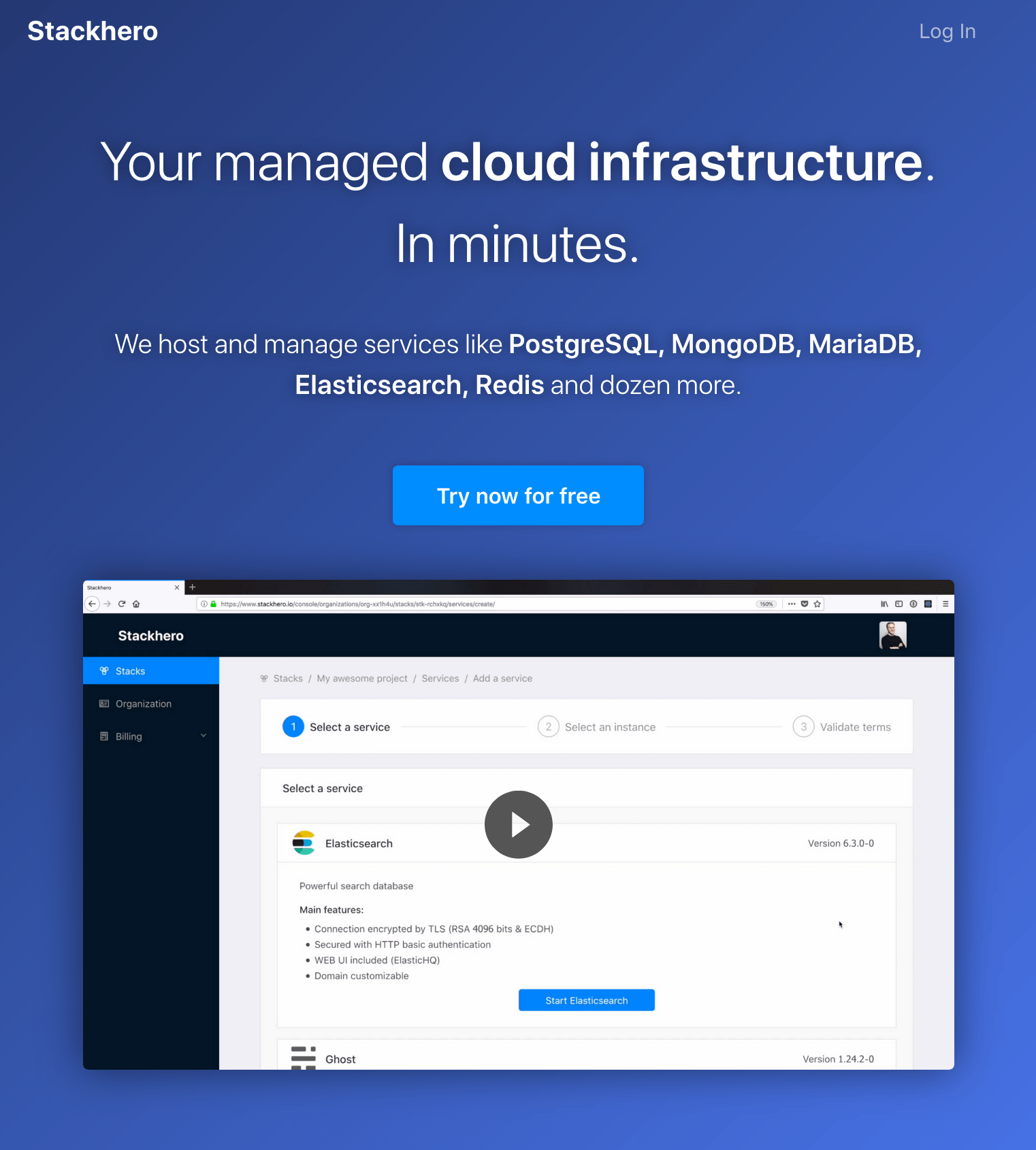 Stackhero: Managed cloud services provider (PaaS)