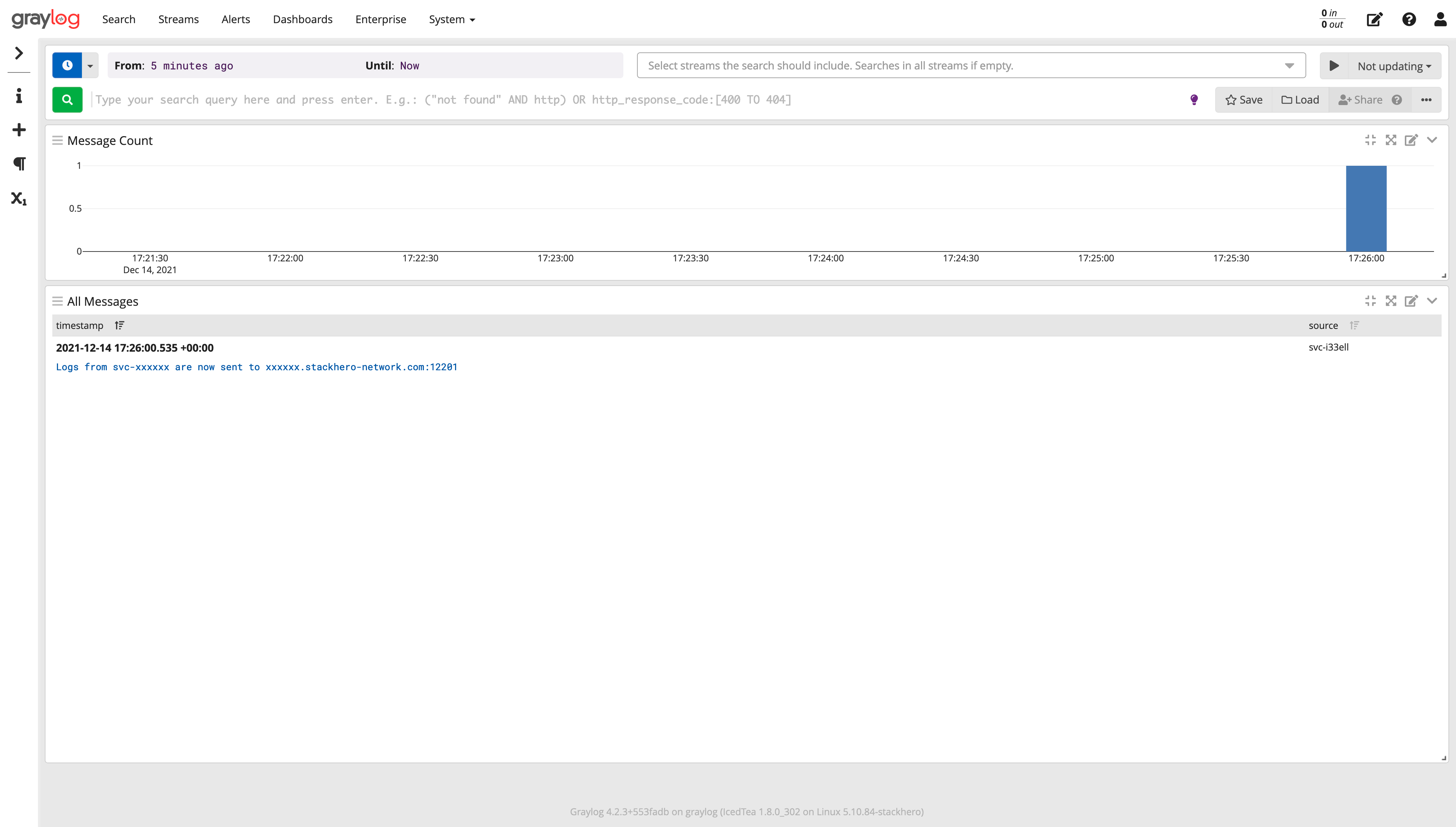 Stackhero: Forward logs to Graylog