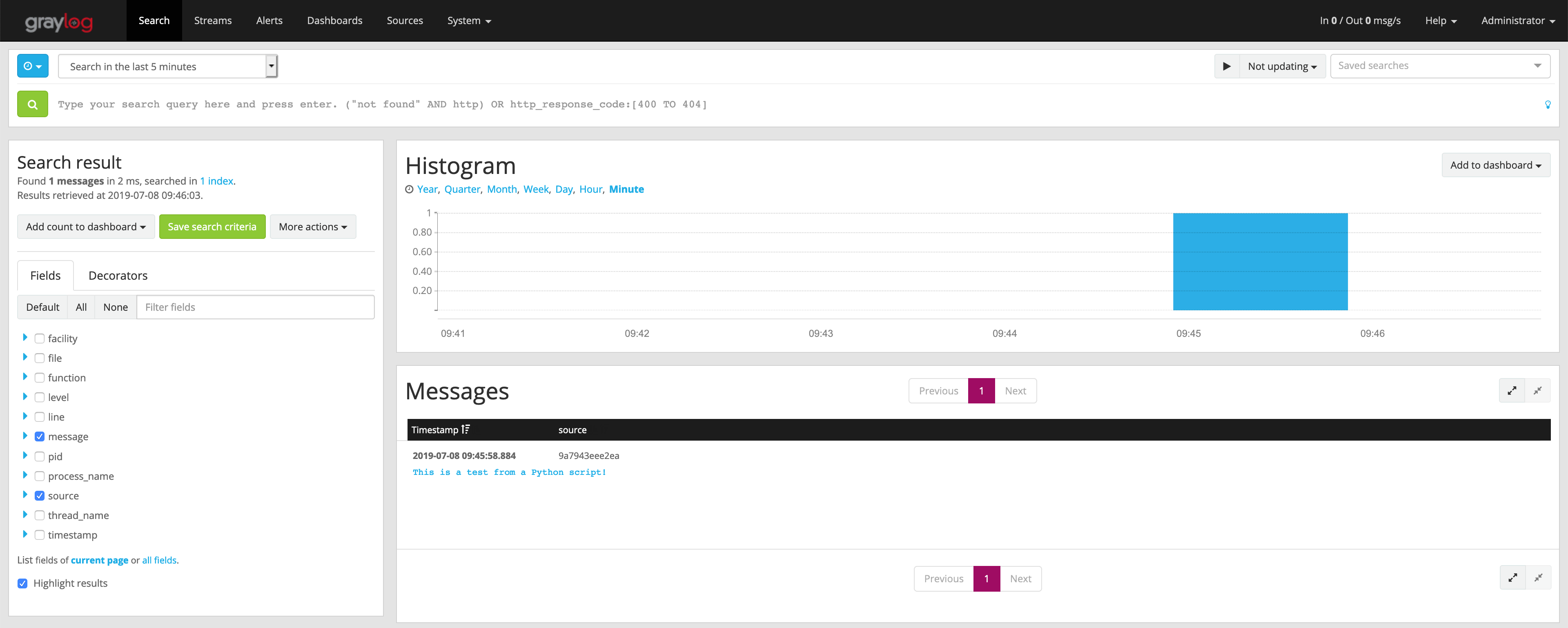 Graylog: Using with Python