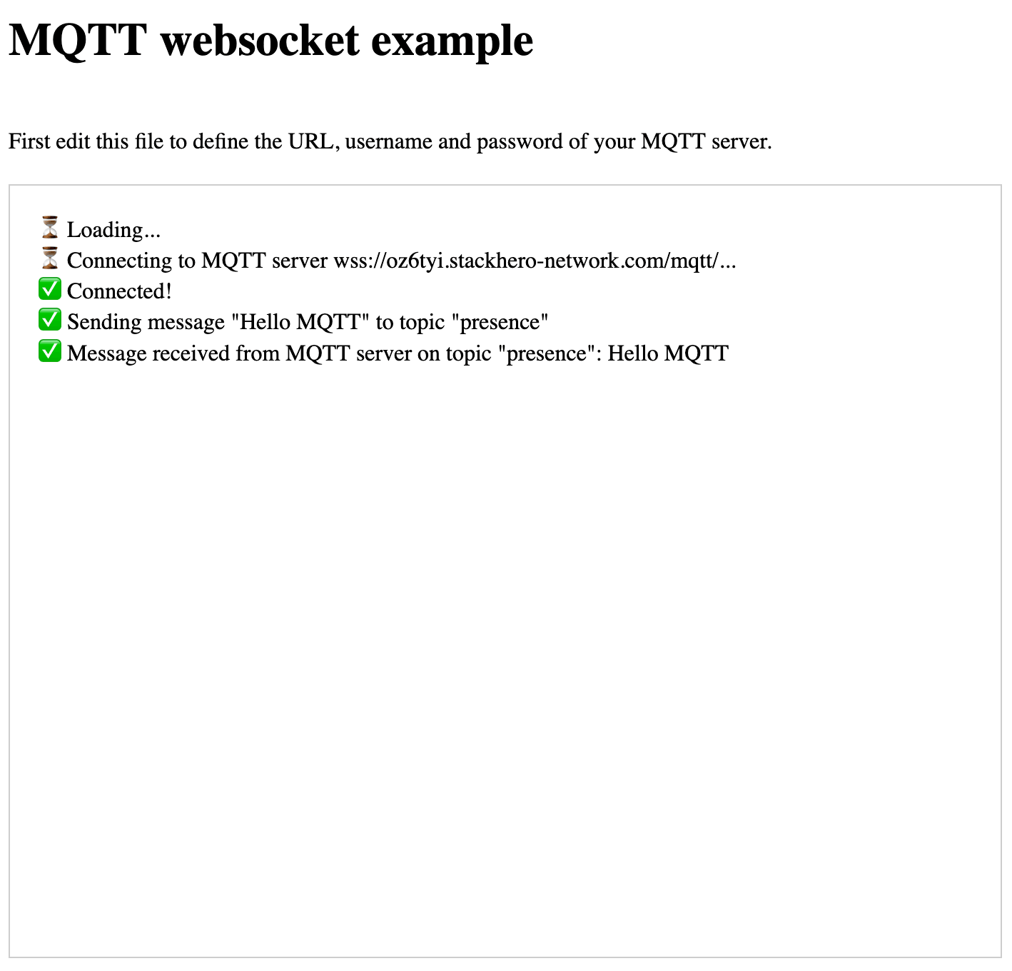 Mosquitto: WebSockets